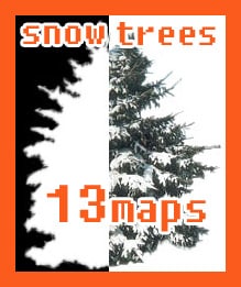 Texture JPEG snow trees tree