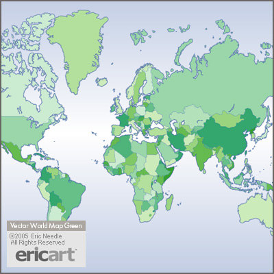 Shapes Adobe Illustrator vector world map