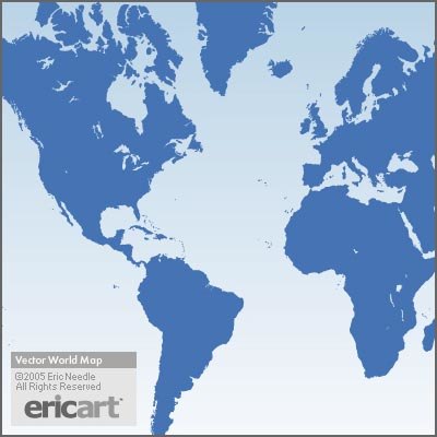 Shapes Adobe Illustrator vector world map