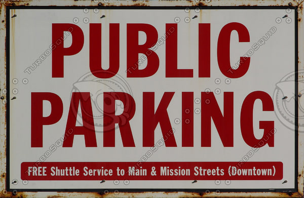 Texture JPEG signs parking lot