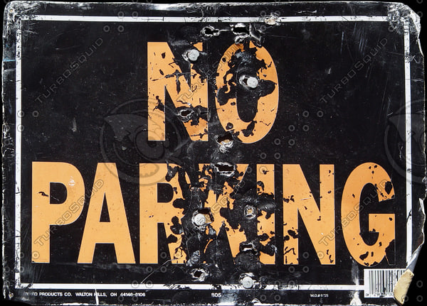 Texture JPEG signs no parking