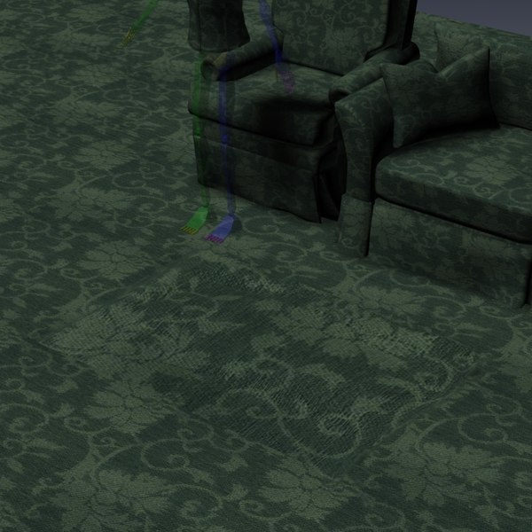 Texture Windows Bitmap scroll cloth green