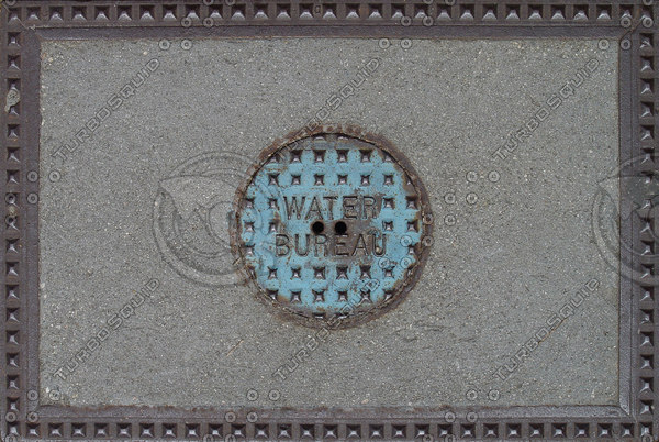 Texture JPEG utility plate sidewalk
