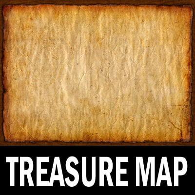 Texture JPEG treasure map adventure