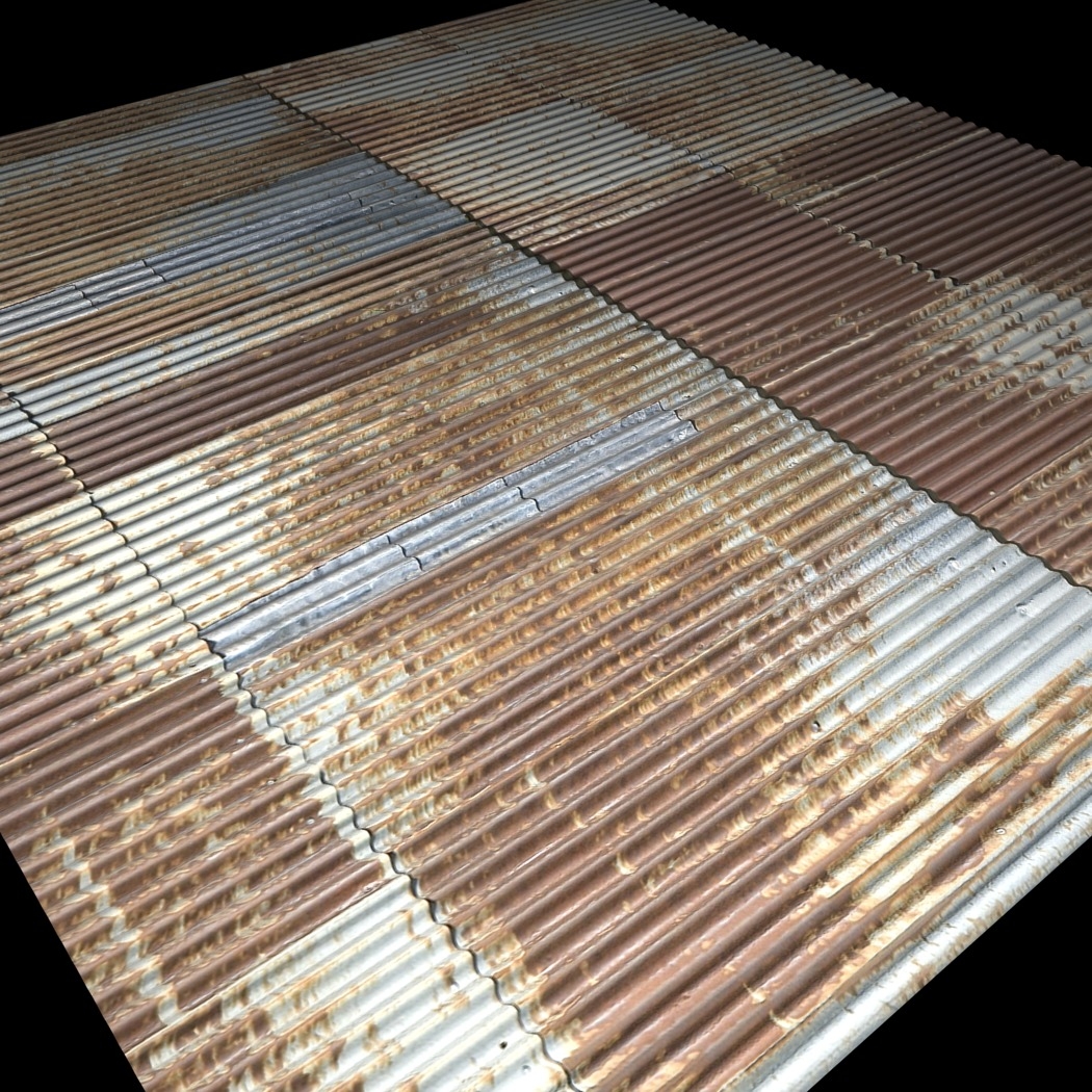 Texture JPEG roof corrugated iron