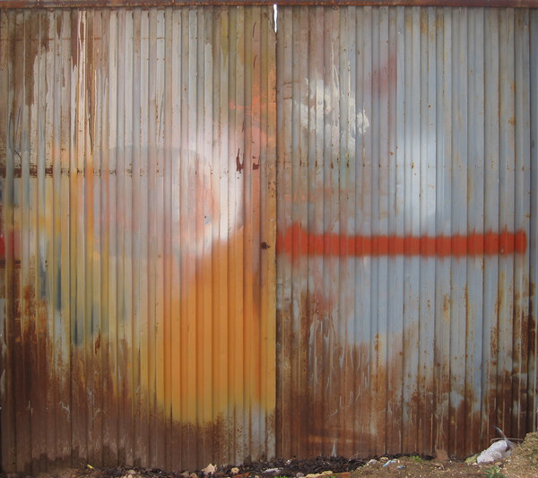 Texture JPEG double gates metal