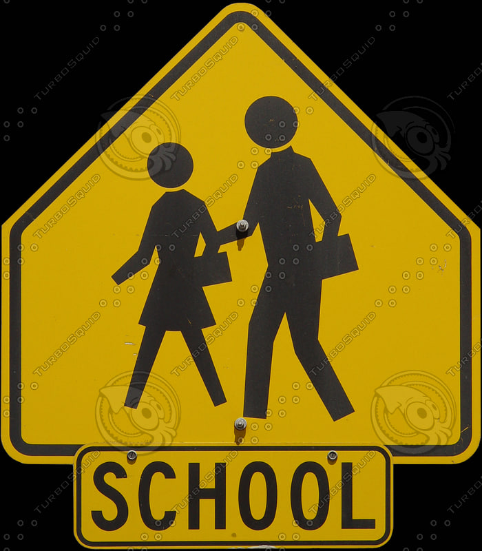 Texture JPEG signs school children