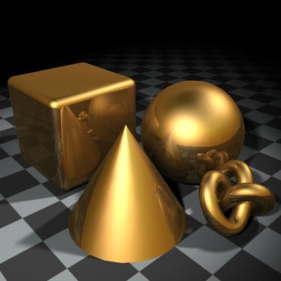 Texture 3ds Max Texture polished brass metal