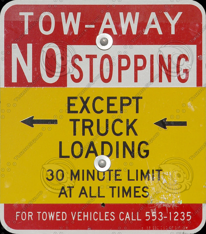 Texture JPEG tow signs truck