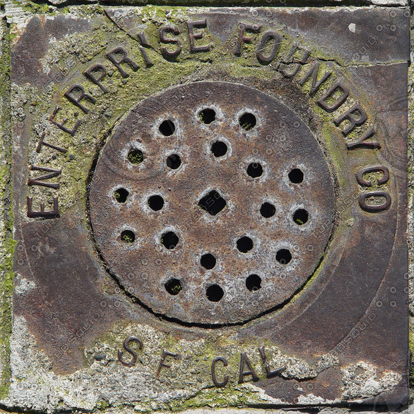 Texture JPEG utility plate sidewalk