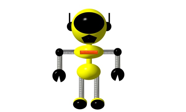 Shapes Robot Yellow Kids"s
