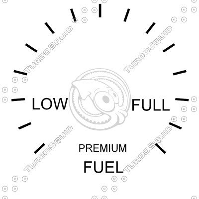 Texture fuel gauge instumintation