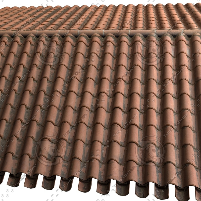 Texture JPEG roof tile rounded