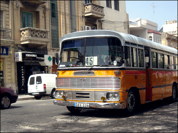 Stock JPEG Vintage Bus Malta