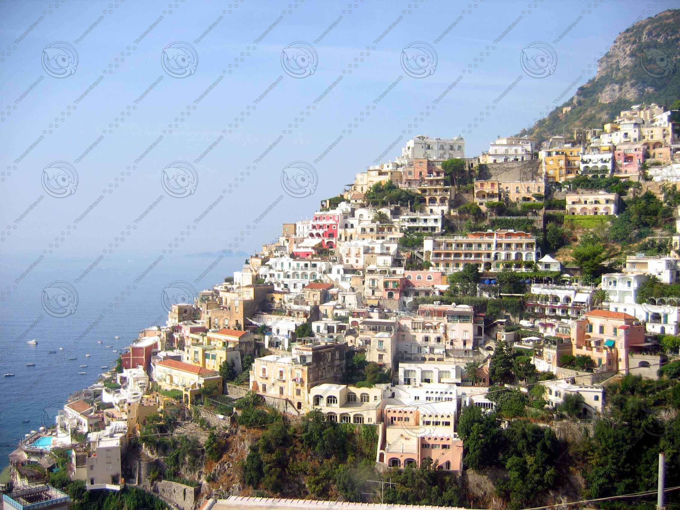Stock JPEG hillside town Italy