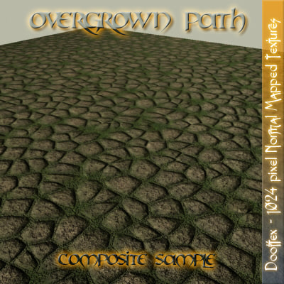 Texture JPEG Overgrown path normal