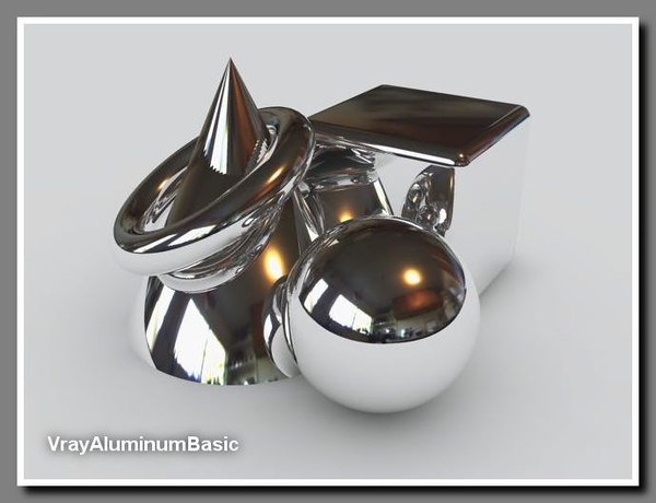 Materials 3ds Max Texture Metal vray aluminum
