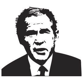 Shapes Adobe Illustrator Bush George President
