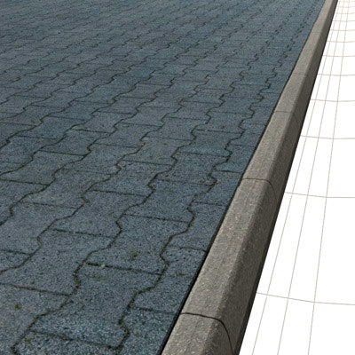 Texture JPEG sidewalk interlocking I
