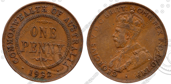 Texture JPEG One penny coin