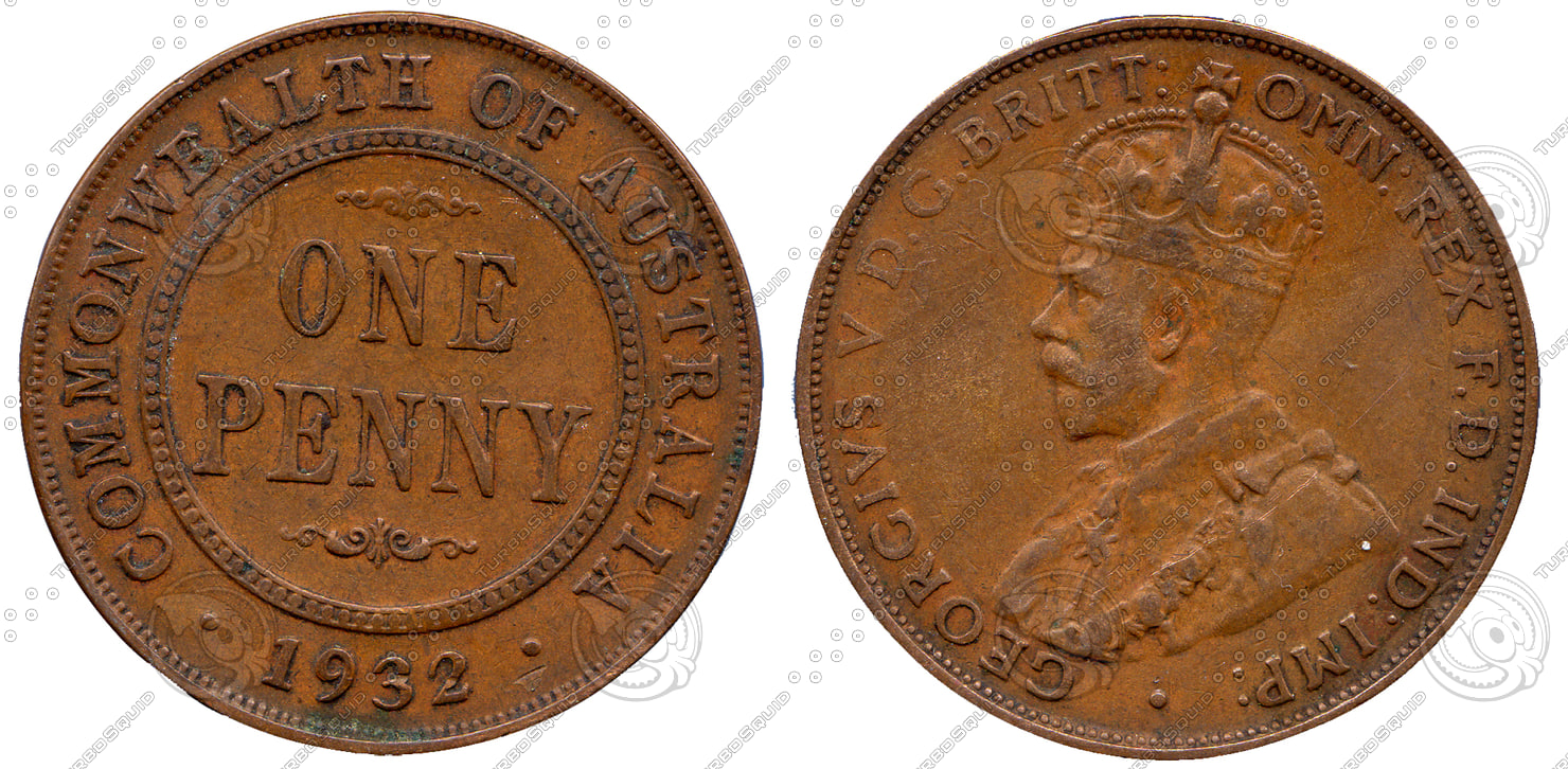 Texture JPEG One penny coin