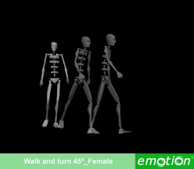 Motion male walk mocap