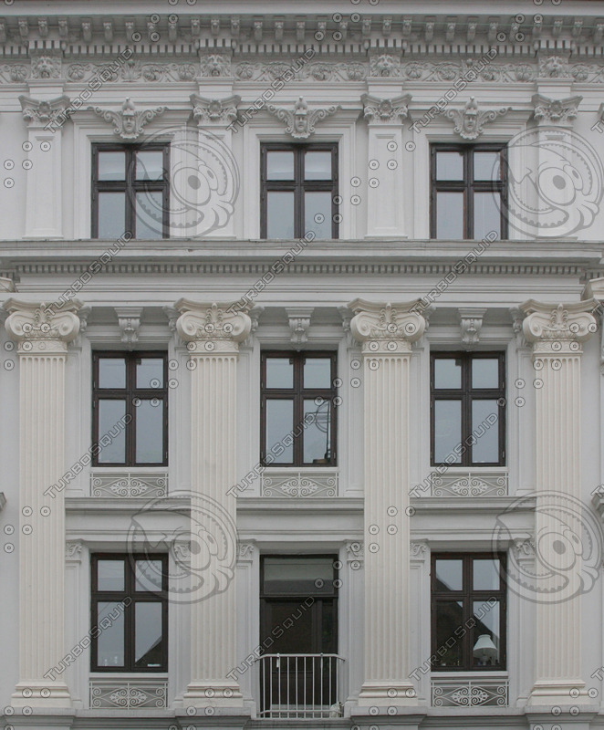 Texture building facade front