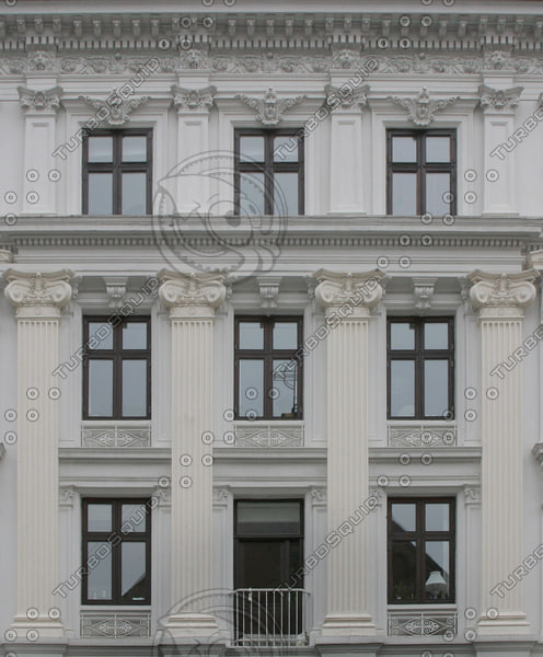 Texture building facade front