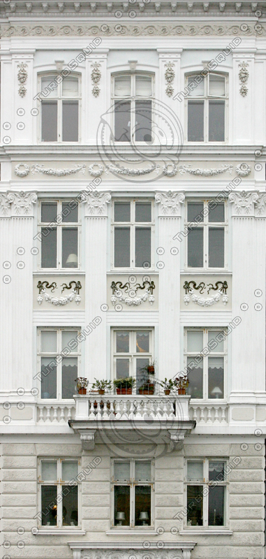 Texture building facade front