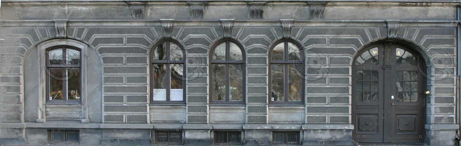 Texture building facade front