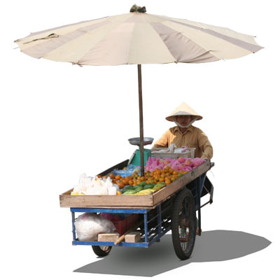 Texture Photoshop costermonger woman asia