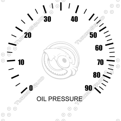 Texture oil pressure gauge