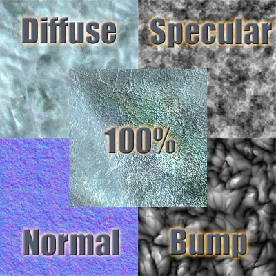 Texture JPEG Blue Ice normal