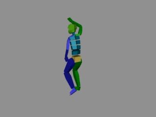 Motion Character Studio Biped martial arts hand