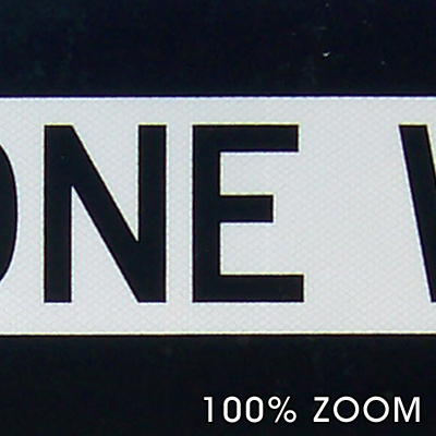 Texture JPEG one way sign