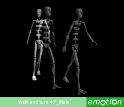 Motion male walk mocap