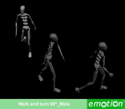 Motion male walk mocap