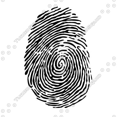 Shapes Adobe Illustrator finger print human