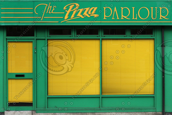 Texture JPEG pizza shop facade