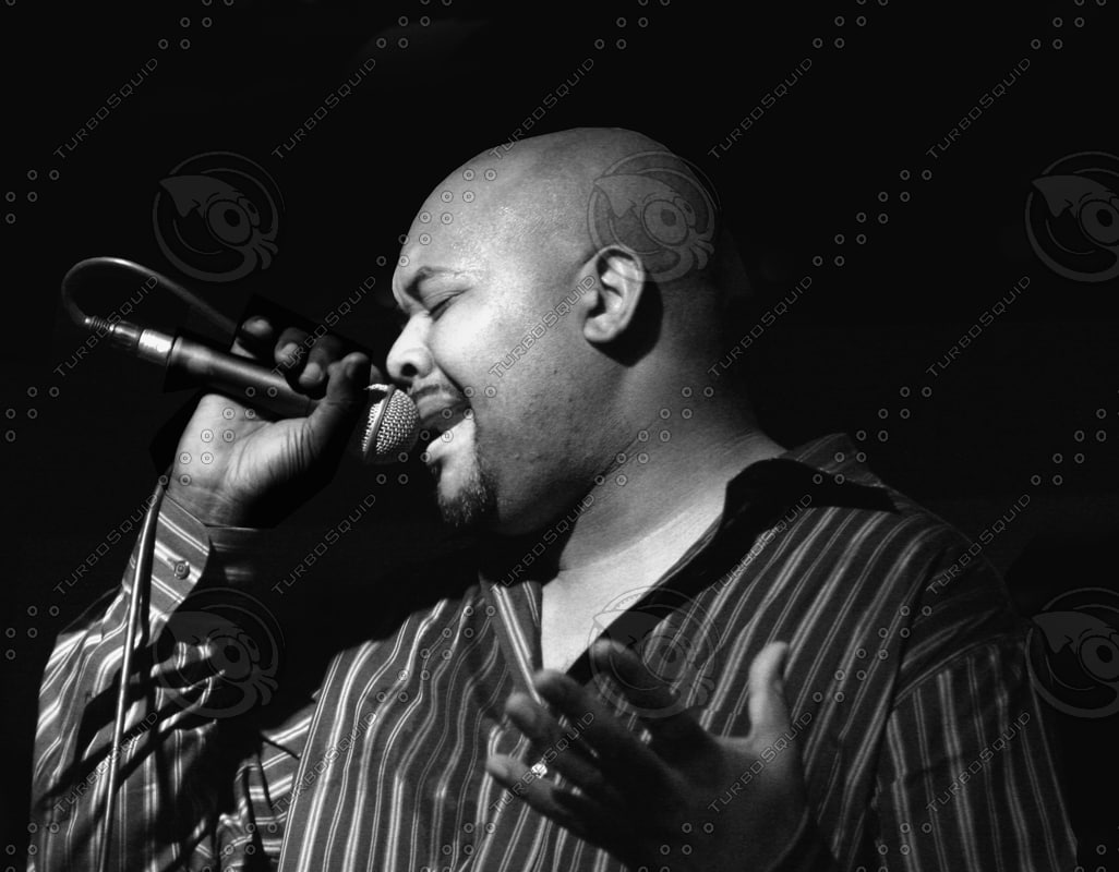 Stock JPEG Jazz singer black