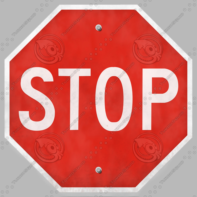 Texture JPEG stop sign texture