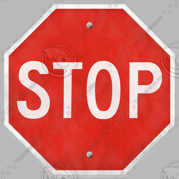 Texture JPEG stop sign texture