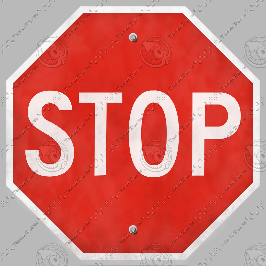 Texture JPEG stop sign texture
