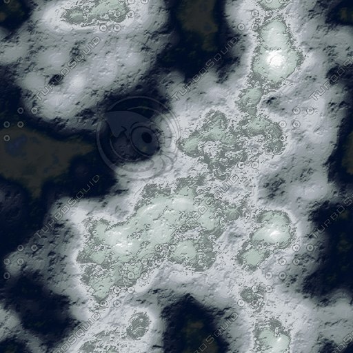 Texture PNG Ice Rocks Map