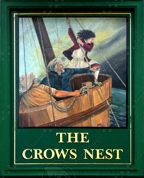 Texture JPEG pub sign crows