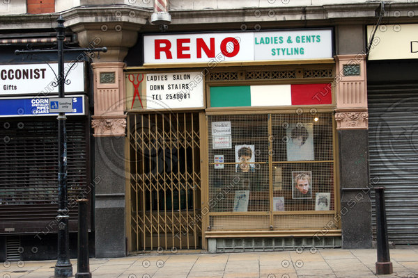 Texture JPEG shop front window