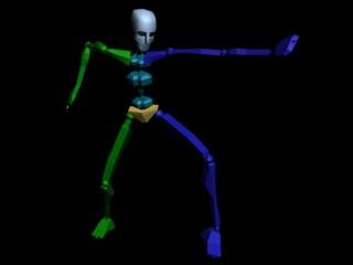 Motion Character Studio Biped kung fu pose