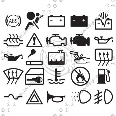 Shapes Adobe Illustrator Automotive symbols icons