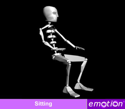 Motion sit mocap data
