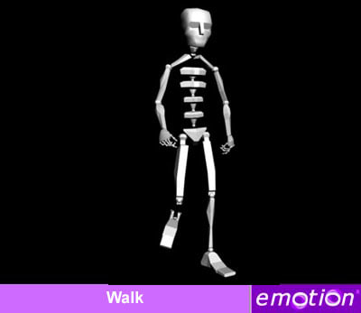 Motion walk mocap data
